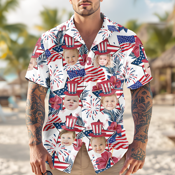 Custom Photo Best Dad Ever Hawaii Shirt Gift For Dad, Father's Day ...
