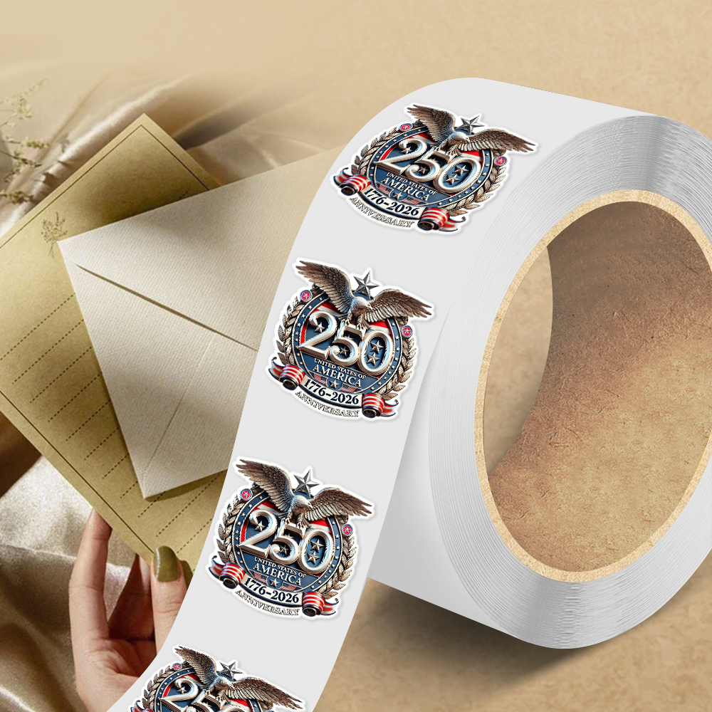 Patriotic 250th Anniversary God Bless America Eagle 1776–2026 Roll ...