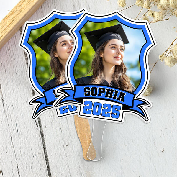 Custom Graduation Big Head Photo Face Fans Funny Personalized Gift ...