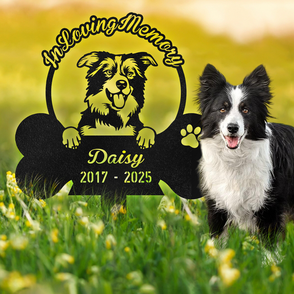 In Loving Memory Personalized Dog In Heaven Garden Stake - Geckocustom.com