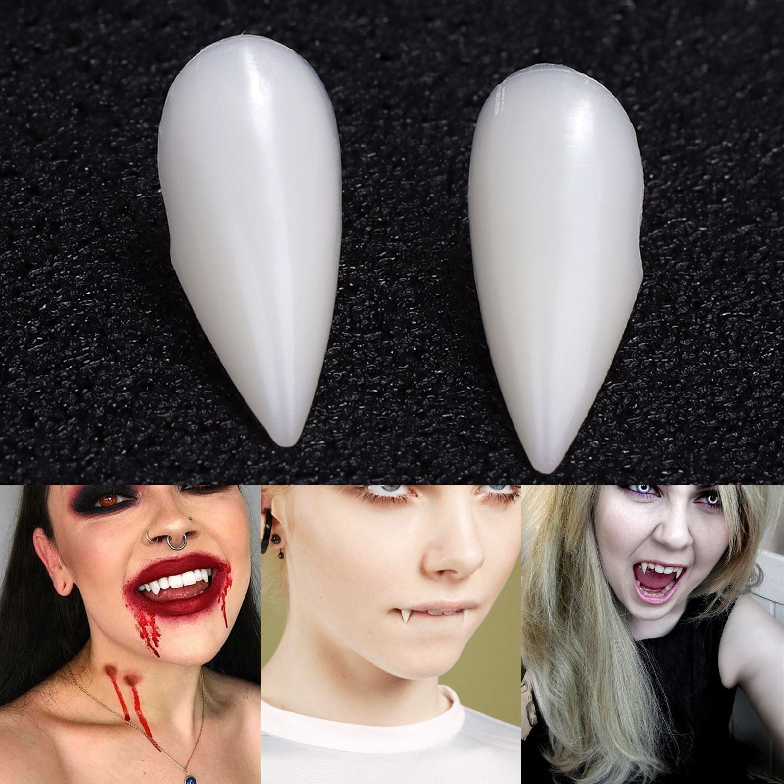 1 Pairs Halloween Vampire Fangs - Geckocustom.com