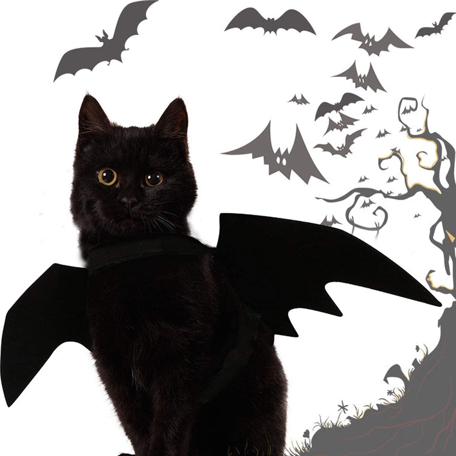 Vampire Cosplay Halloween Pet Bat Wings Costumes - Geckocustom.com