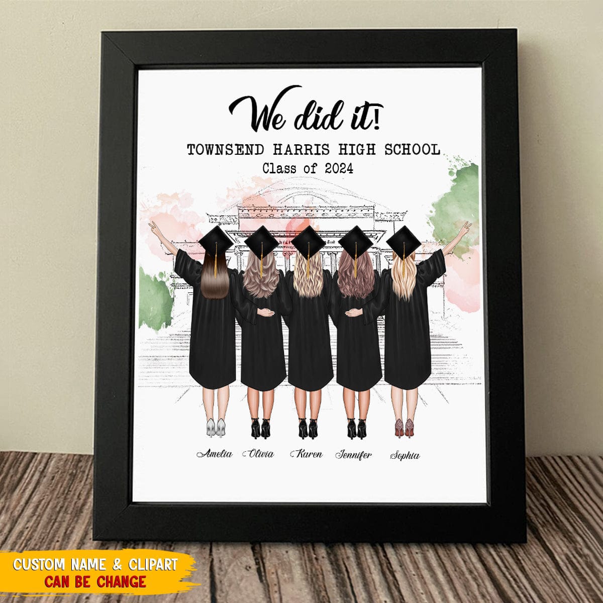 Custom Photo Congratulations Graduation Backdrop N369 890461 - GeckoCustom