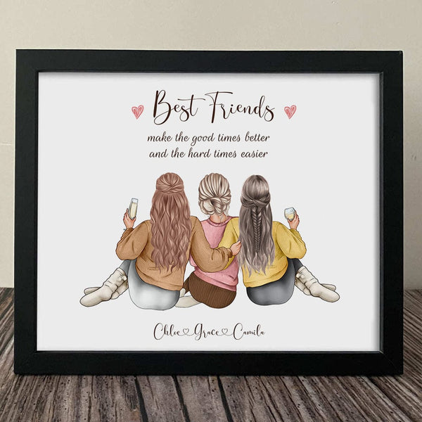 Personalized Picture Frame For Best Friend - Geckocustom.com