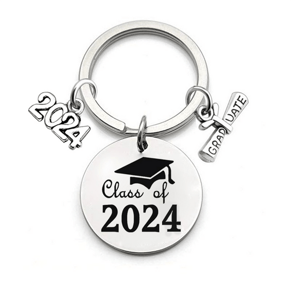 Class Of 2024 Graduation Metal Keychain T286 HN590 - Geckocustom.com
