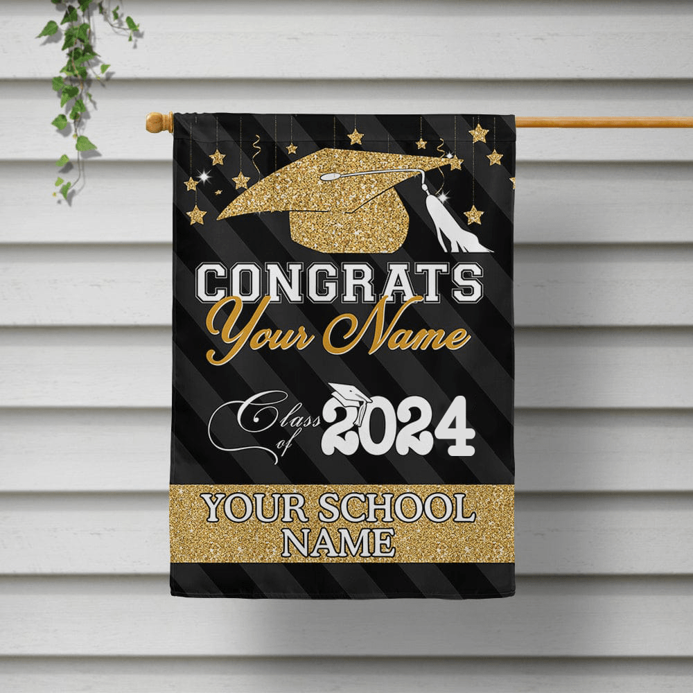 Personalized Garden Flag For Graduation Day - GeckoCustom