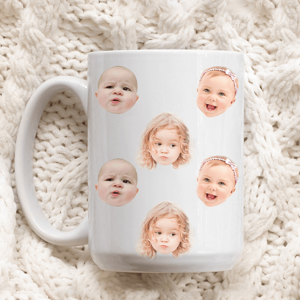 Custom Baby Face Photo Family Mug TA29 890579 - Geckocustom.com
