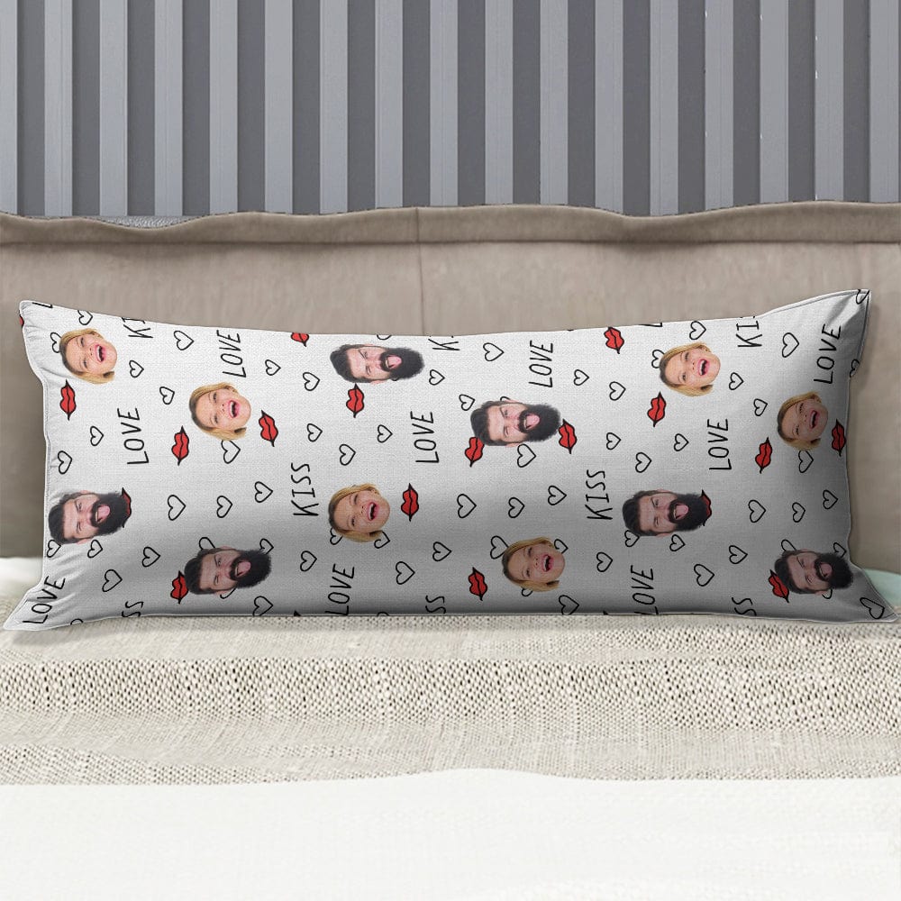 Custom Couple Photo Rectangle Pillow Case TA29 890451 — GeckoCustom