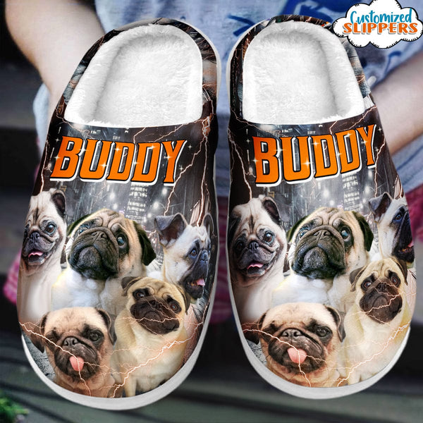 Custom Human Face Photo Style Vintage Bootleg Slipper N369 889878 ...