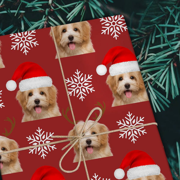 Personalized Pet Photo Gift Wrap - Custom Dog & Cat Wrapping Paper for ...
