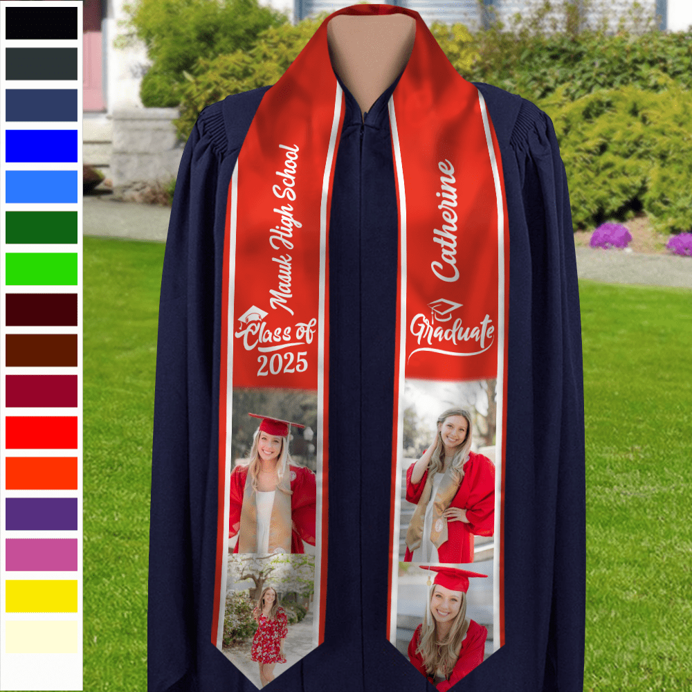 Personalized Stoles For Graduation - Geckocustom.com