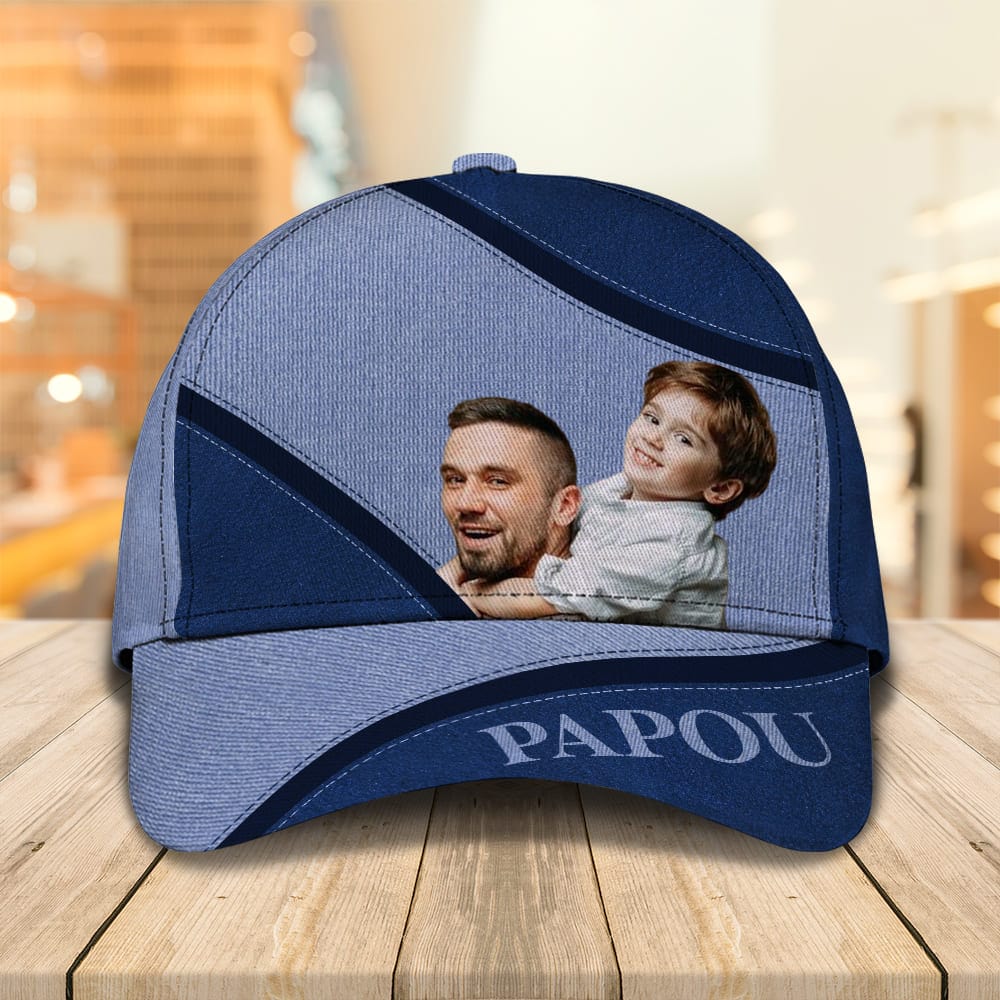 Custom Photo Daddy Grandpa Father's Day Classic Cap DM01 890875 ...