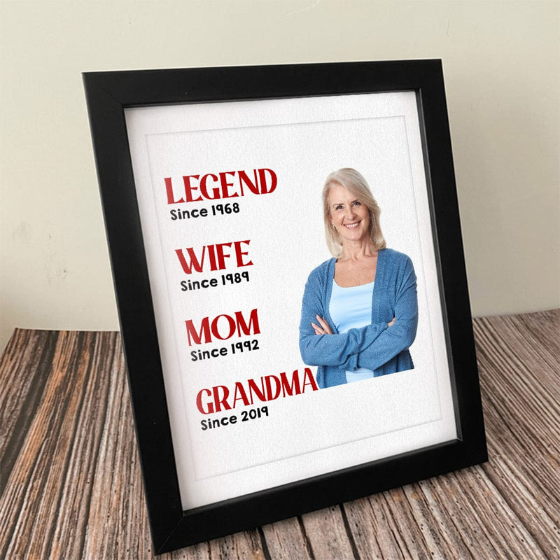 Custom Photo Legend Wife Mom Grandma Frame Picture K228 889191 ...