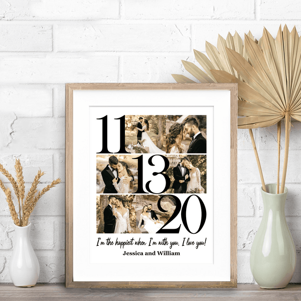 Custom Photo Personalize 1st Year Anniversary Picture Frame TA29 89055 ...