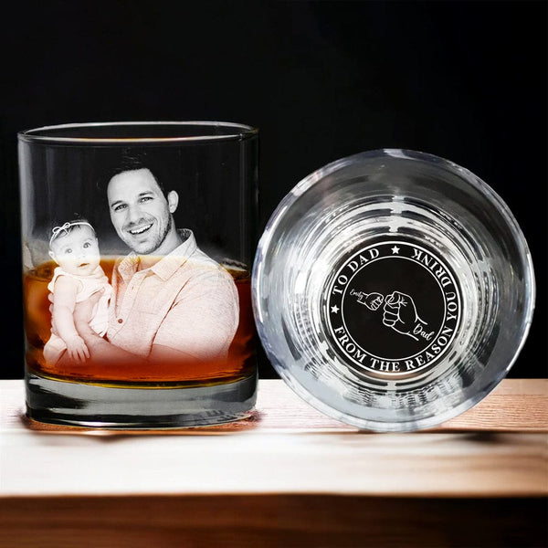 To Dad From The Reasons You Drink Personalized Engraved Whiskey Glass ...