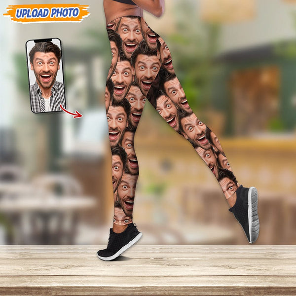 Custom Photo With Full Face Legging Set TA29 889329 - Geckocustom.com