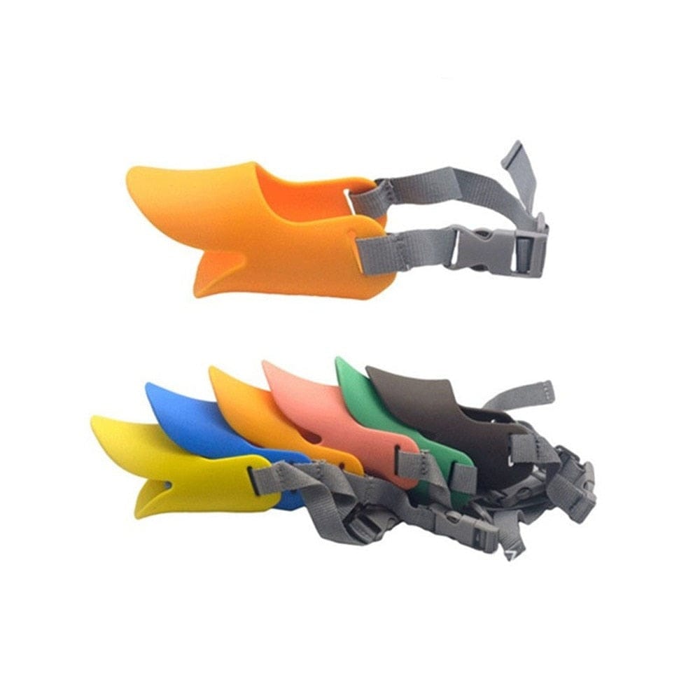 Dog Muzzle Silicone Duck Muzzle Mask for Pet Anti Bite Stop Barking ...