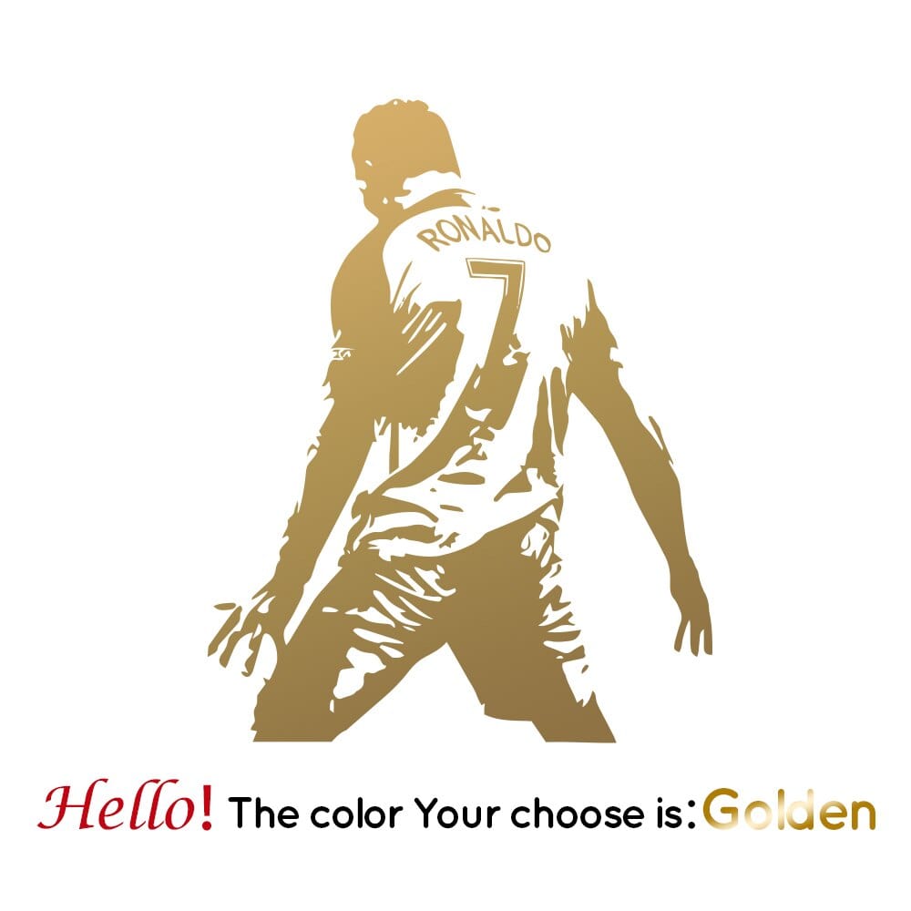 Football Cristiano Ronaldo Vinyl Wall Sticker - Geckocustom.com