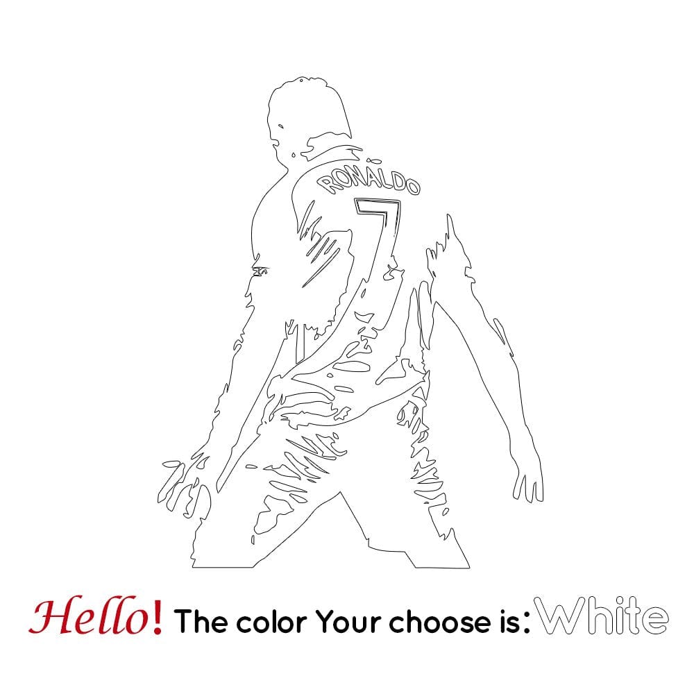 Football Cristiano Ronaldo Vinyl Wall Sticker - Geckocustom.com