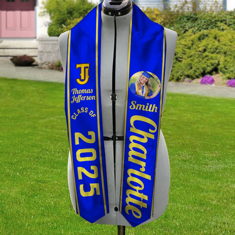 Graduation 2025 Stoles, Upload Photo, Custom Name and School TA29 LM32 ...