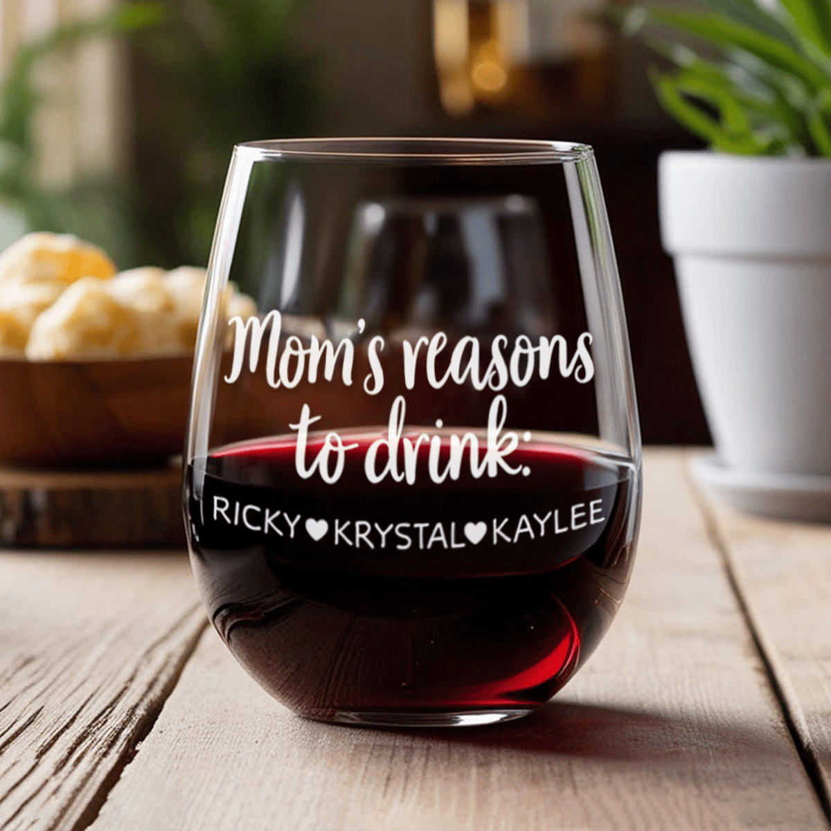 Mothers day wine glasses, Mothers day wine gift, Mothers day wine ...