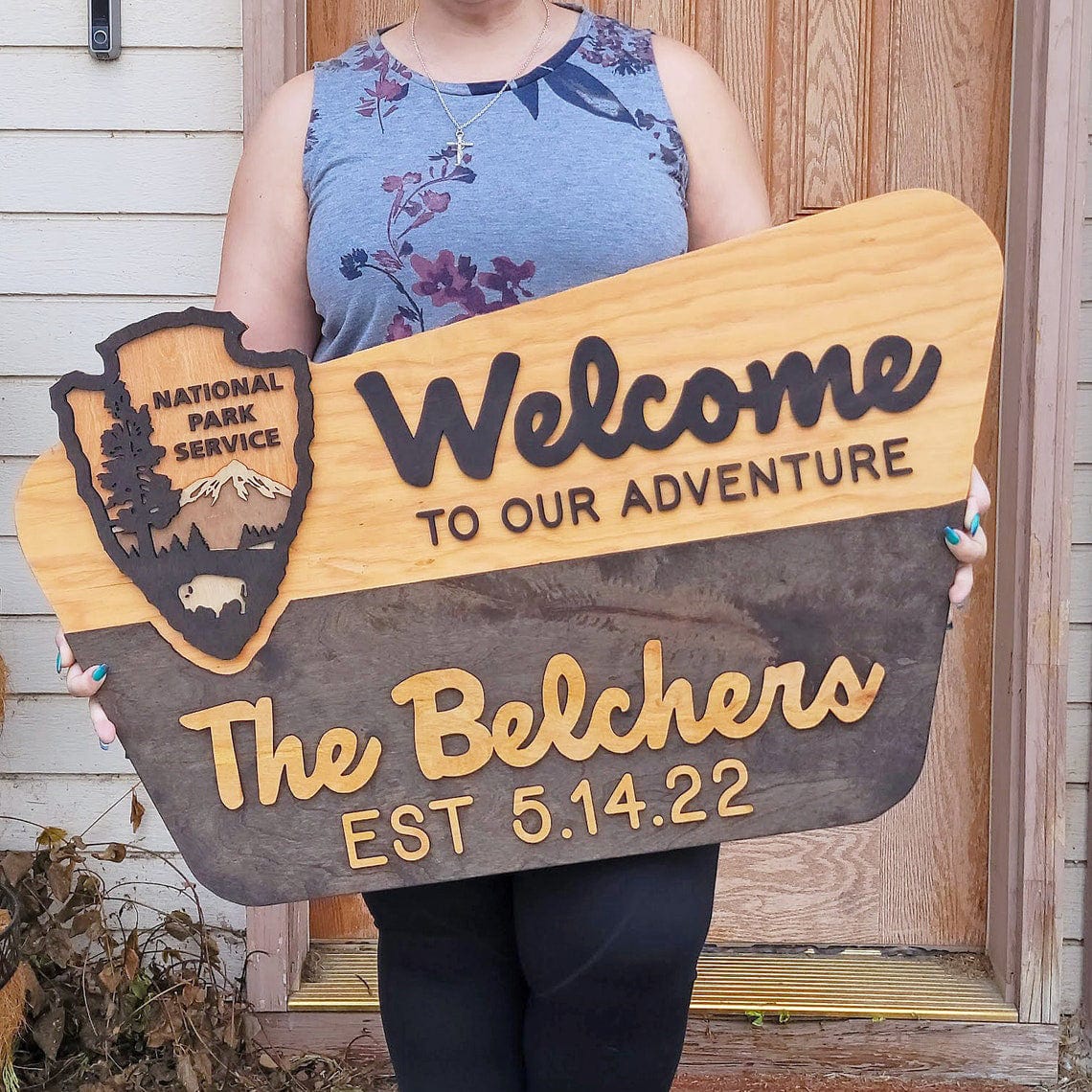 National Park Service Welcome Sign T368 889607 — GeckoCustom