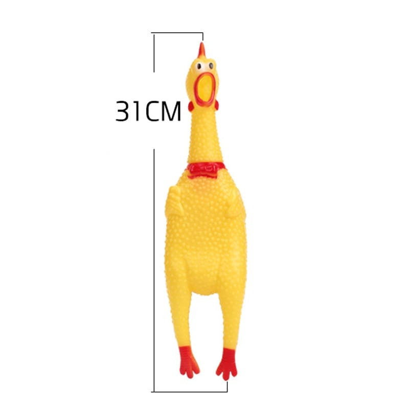 Screaming Chicken Squeeze Sound Dog Chew Toy - Geckocustom.com