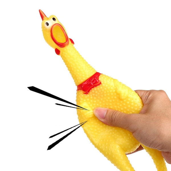 Screaming Chicken Squeeze Sound Dog Chew Toy - Geckocustom.com