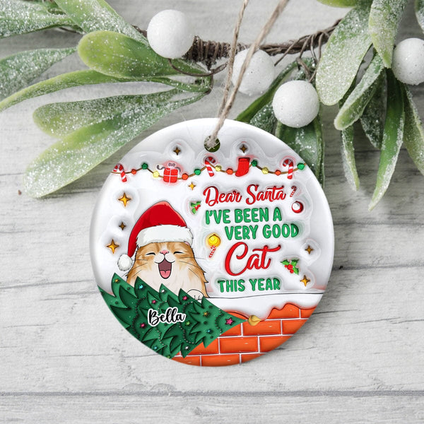 On The Naughty List And I Regret Nothing Cat Ornament Gift For Cat ...