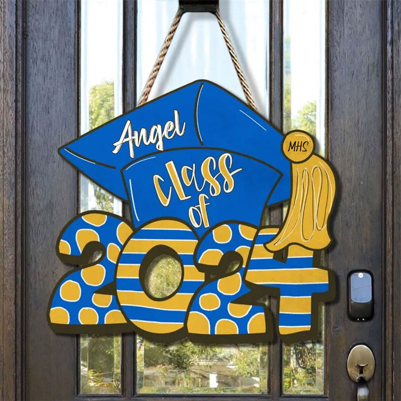 Personalized Graduation Wooden Door Sign, Custom Doorsign HN590 ...