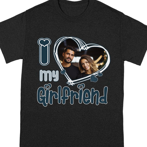Personalized Photo I Love Him/Her Valentine Dark Shirt DA199 890127 ...
