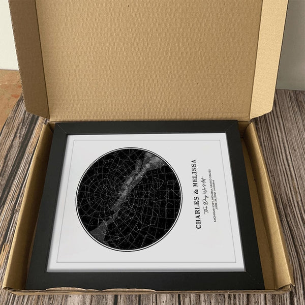 Personalized Star Map Picture Frame TA29 889585 - Geckocustom.com