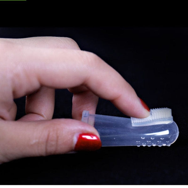 Pet Silicone Finger Cots Toothbrush Cats Dogs Brushing dog accessories ...