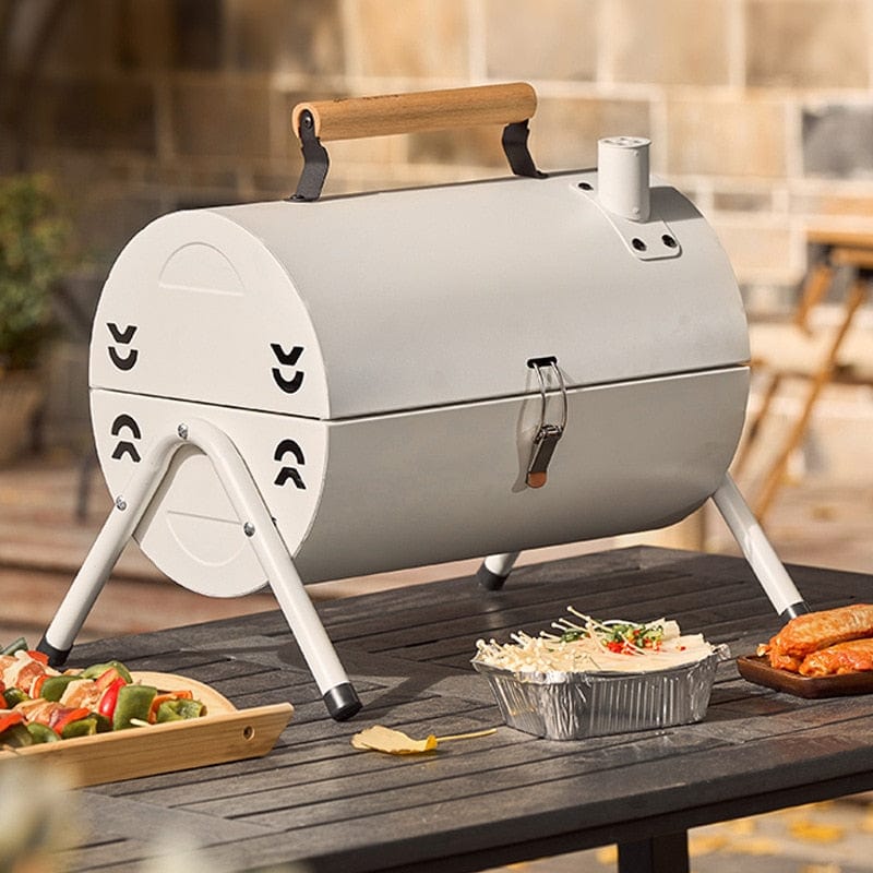 Portable Combine BBQ Grill 2-4 Person Patio Camping Picnic Barbecue St ...