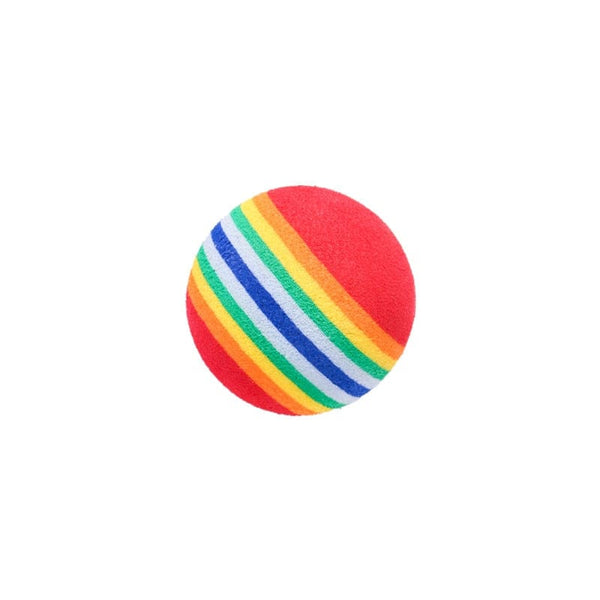 Interactive Rainbow EVA Cat Dog Toys Ball - Geckocustom.com