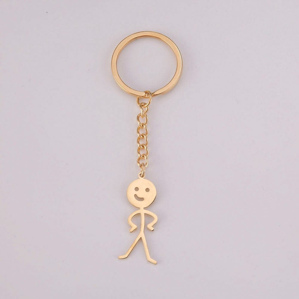 Cute Trend Finger Stickman Keychain - Geckocustom.com