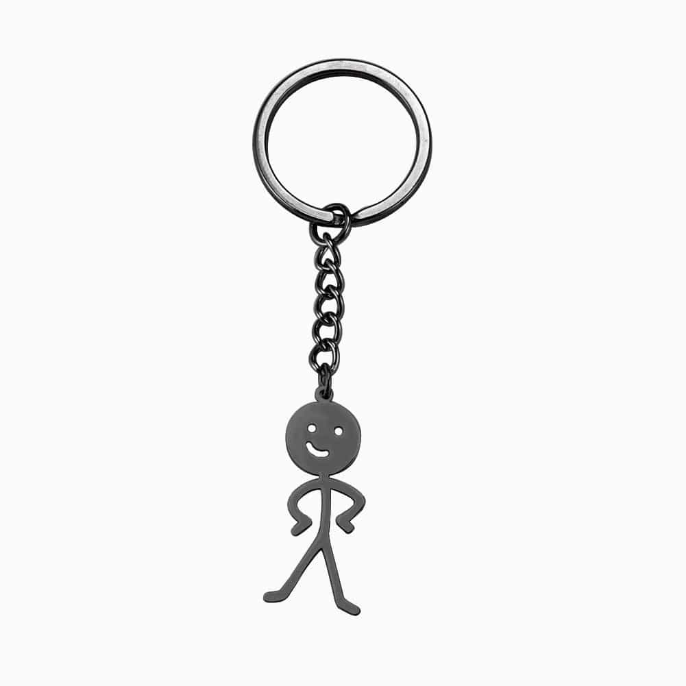 Cute Trend Finger Stickman Keychain - Geckocustom.com