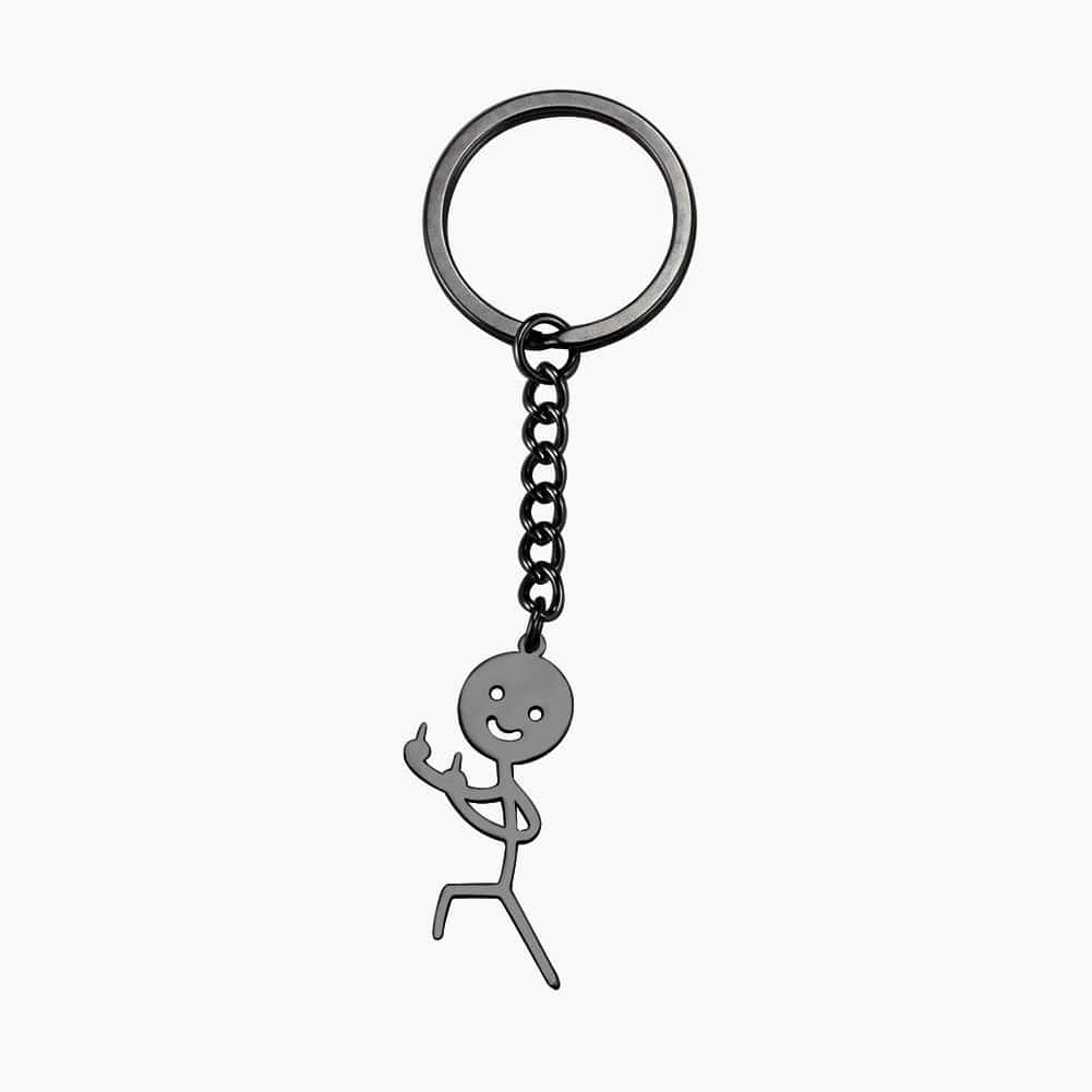 Cute Trend Finger Stickman Keychain - Geckocustom.com