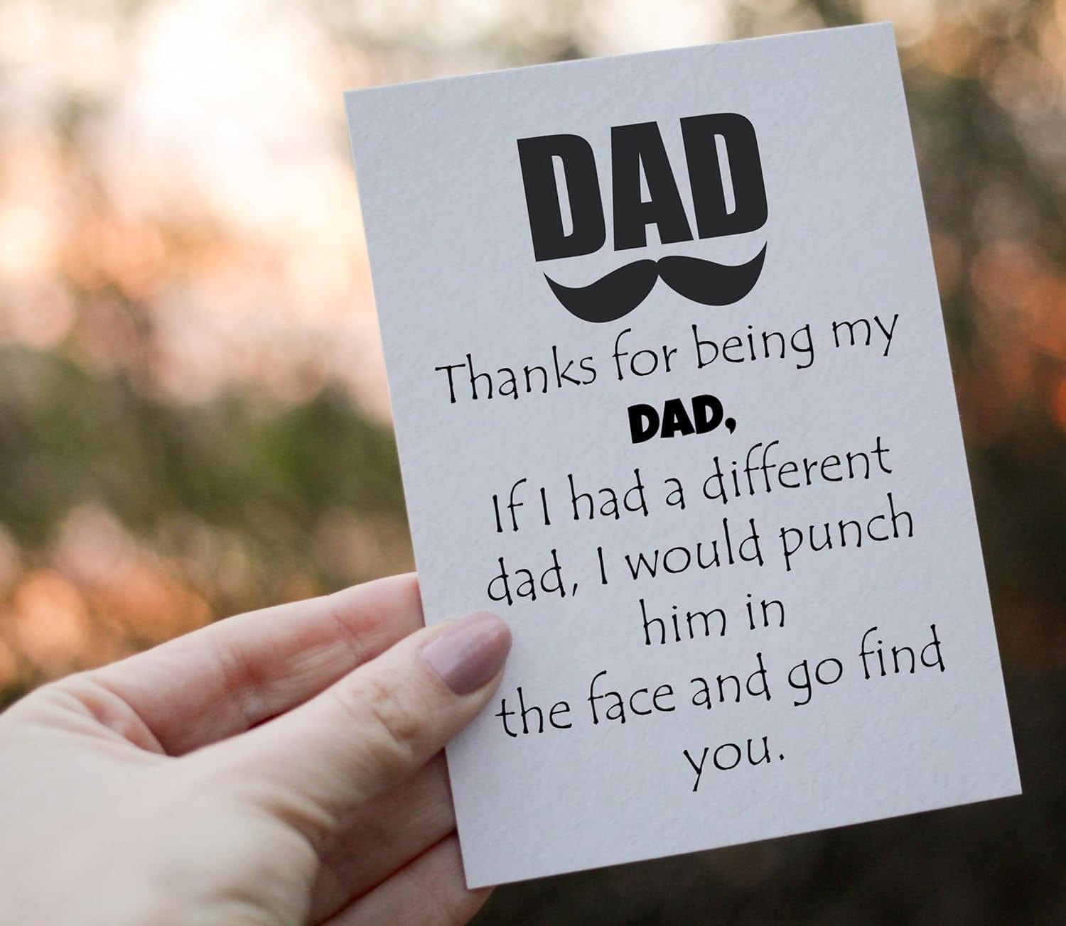 Thanks for Being My DAD Card - Fathers Day Card from Son, Daughter, Ki ...