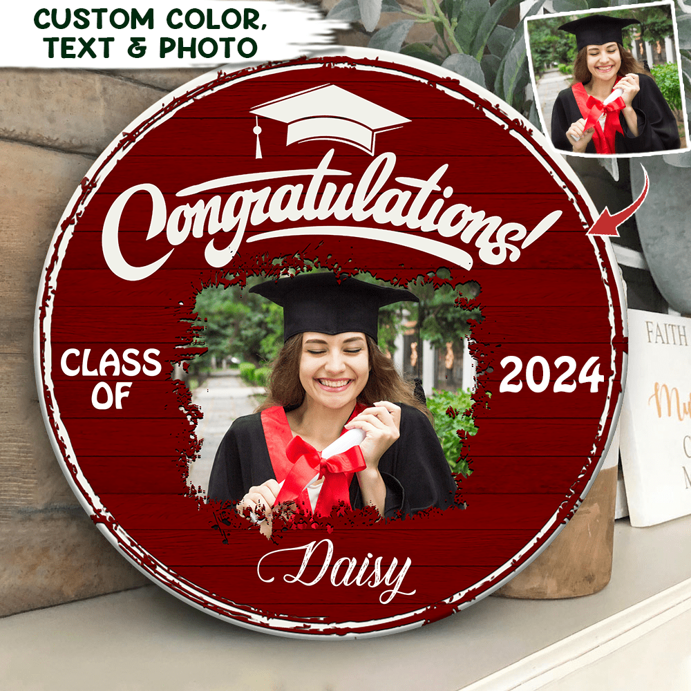 Personalized Door Sign For Graduation Gift - GeckoCustom