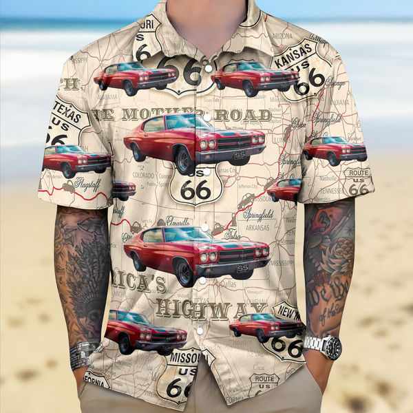 This Is How I Roll - Custom Car Photo Route 66 Vintage Hawaiian Shirt ...