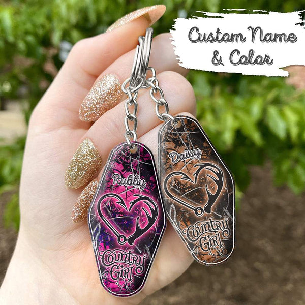 Country Girl Vintage Keychain, Gift For Country Girl HN590 ...