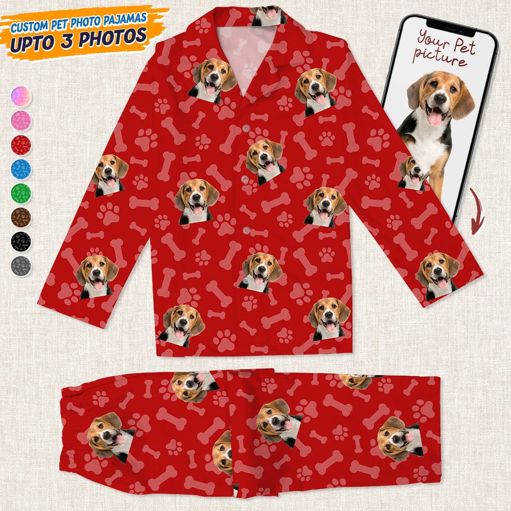 Custom Photo Dog Cat Pajamas K228 888640 - GeckoCustom
