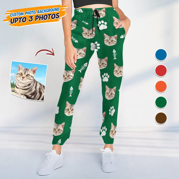Custom Photo With Accessories Pattern Dog Cat Sweatpants T368 HN590 ...