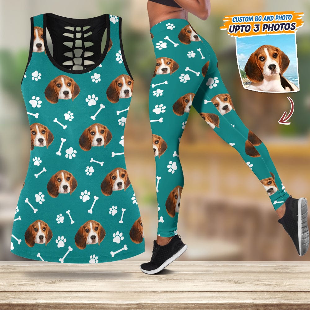 Custom Photo With Accessory Pattern For Dog Lover Legging Set NHS87 ...