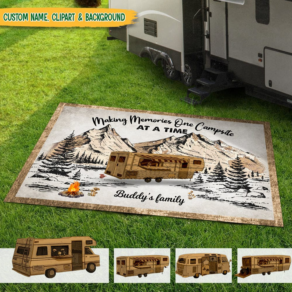 Personalized Patio Rug For Campers — GeckoCustom