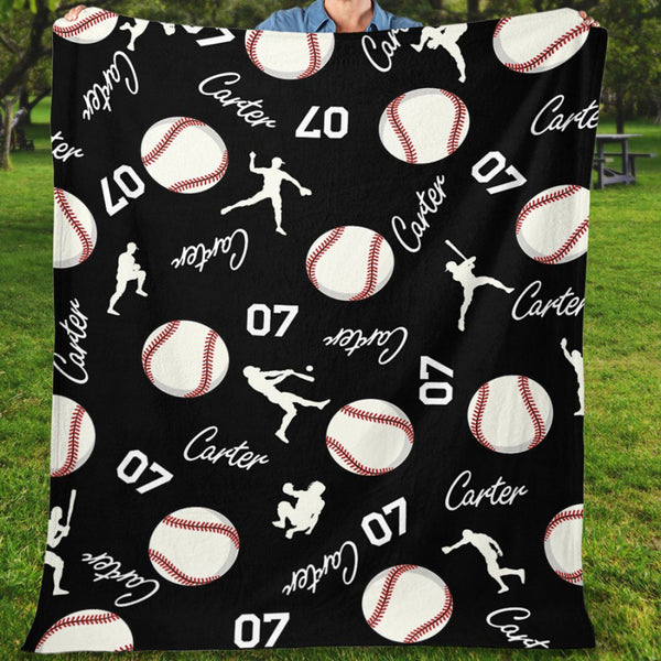 Personalized Custom Baseball Blanket - Geckocustom.com