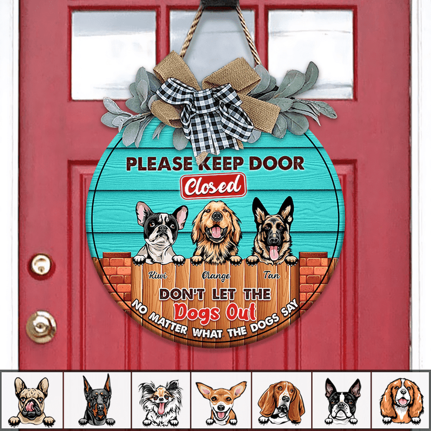 Personalized Door Sign For Dog Lovers — GeckoCustom